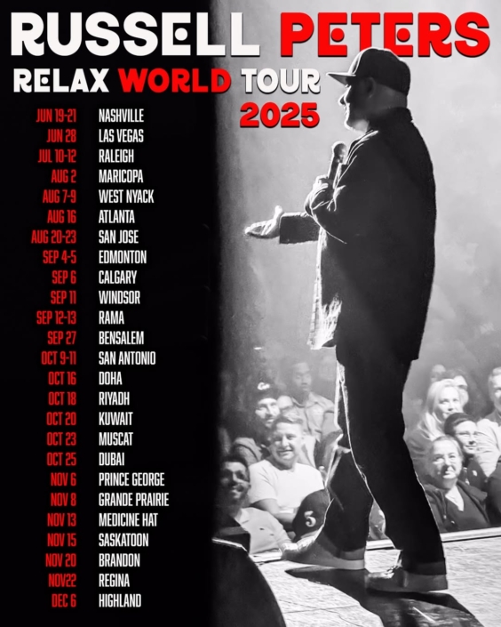 Dubai, United Arab Emirates – Russell Peters – Relax 2025 World Tour ...